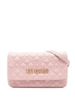 Moschino Logo-plaque Quilted Crossbody Bag