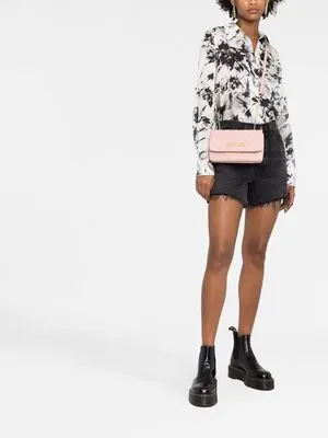 Moschino Logo-plaque Quilted Crossbody Bag