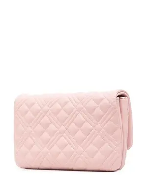 Moschino Logo-plaque Quilted Crossbody Bag