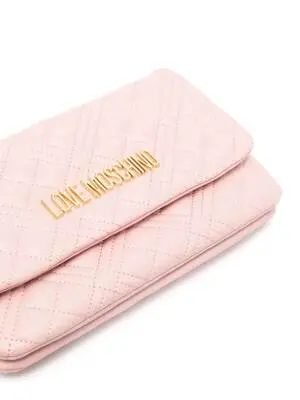 Moschino Logo-plaque Quilted Crossbody Bag