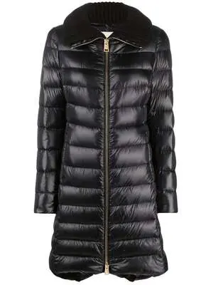 Herno Knitted-collar Padded Coat