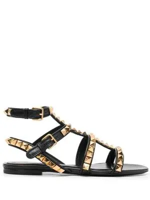Valentino Garavani Rockstud No Limit Caged Sandals - Black