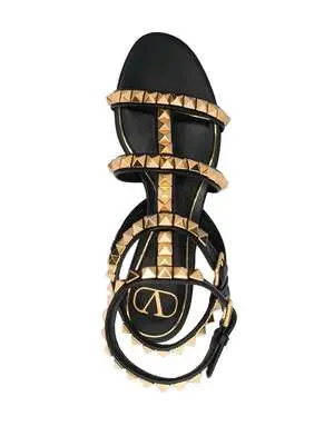 Valentino Garavani Rockstud No Limit Caged Sandals - Black