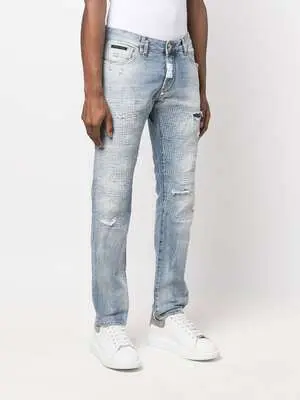 Philipp Plein Distressed-detail Jeans