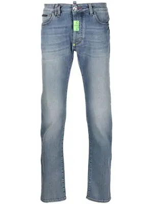 Philipp Plein Hexagon Straight-cut Jeans - Blue