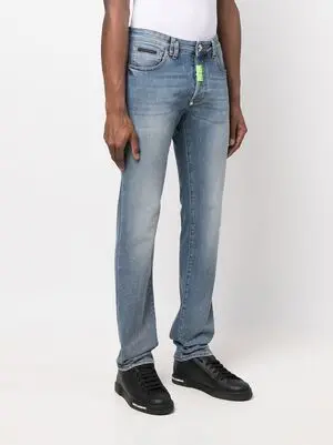 Philipp Plein Hexagon Straight-cut Jeans - Blue