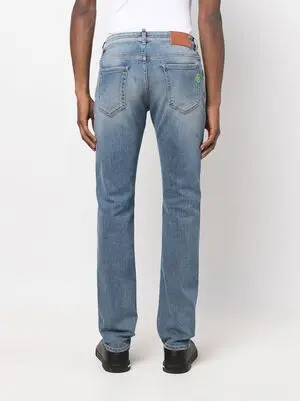 Philipp Plein Hexagon Straight-cut Jeans - Blue