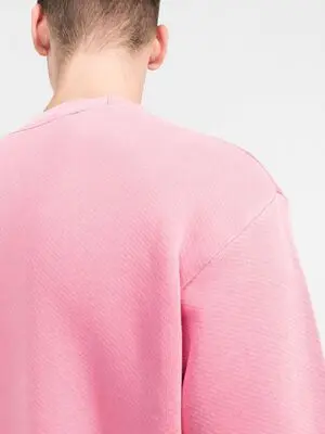 Palm Angels Logo-print Cotton Sweatshirt - Pink