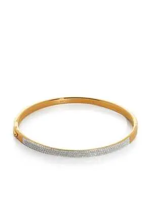 Monica Vinader Essential Diamond Pavé Bangle - Gold