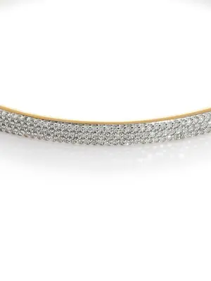 Monica Vinader Essential Diamond Pavé Bangle - Gold