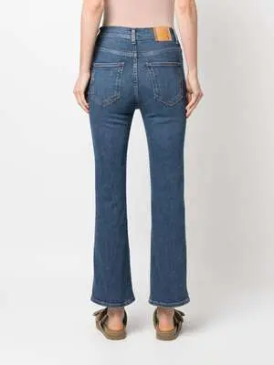 HAIKURE High-rise Flared Jeans - Blue
