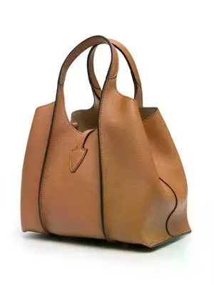 TOD'S Logo-plaque Tote Bag - Neutrals