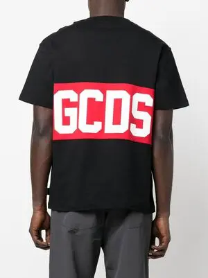 Gcds Band Logo-print T-shirt - Black