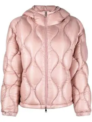 Moncler Anthon Short Padded Hooded Jacket - Pink