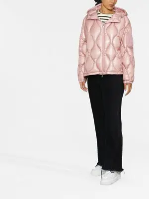 Moncler Anthon Short Padded Hooded Jacket - Pink