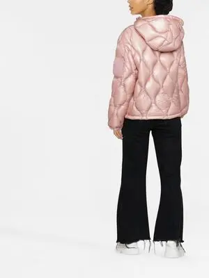 Moncler Anthon Short Padded Hooded Jacket - Pink