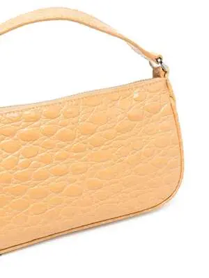 By Far Rachel Crocodile-print Shoulder Bag - Neutrals