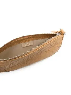 By Far Rachel Crocodile-print Shoulder Bag - Neutrals
