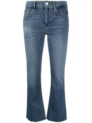 FRAME Le Crop Bootcut Jeans - Blue