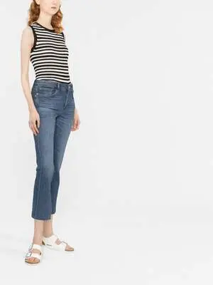 FRAME Le Crop Bootcut Jeans - Blue