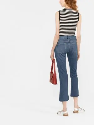 FRAME Le Crop Bootcut Jeans - Blue