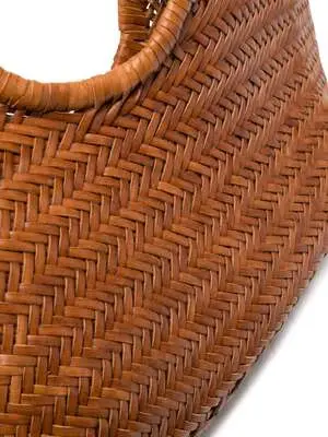 Dragon Diffusion Nantucket Interwoven Leather Tote Bag - Brown