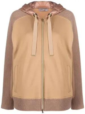 Herno Hooded Zip-up Jacket - Brown