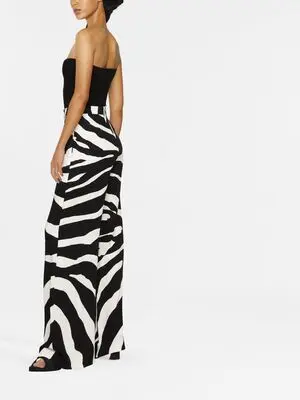 Dolce & Gabbana Zebra-print Flared Trousers