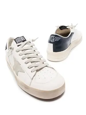 GOLDEN GOOSE Star-patch Lace-up Sneakers - White