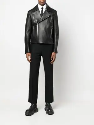 Balmain Leather Zip Jacket