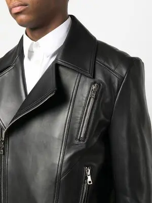 Balmain Leather Zip Jacket