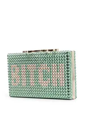 Philipp Plein Gem-slogan Clutch
