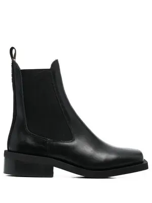 GANNI Leather Chelsea Boots