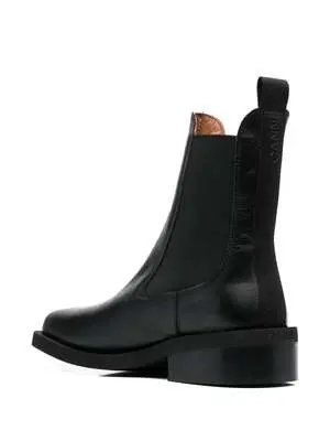 GANNI Leather Chelsea Boots