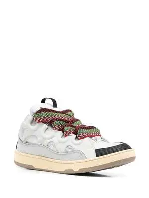 LANVIN Curb Leather Sneakers - White