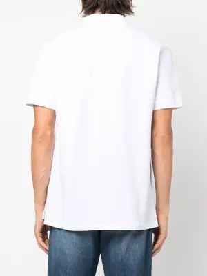 Kenzo Boky Flower Embroidered Polo Shirt - White