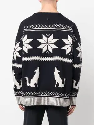 Etro Patterned Jacquard Knitted Jumper - Blue