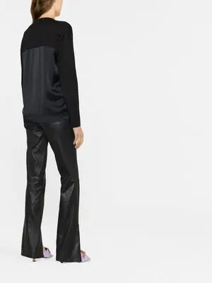 TOM FORD Panelled V-neck Jumper - Black