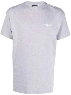 Jacquemus Logo Print Cotton T-shirt - Grey