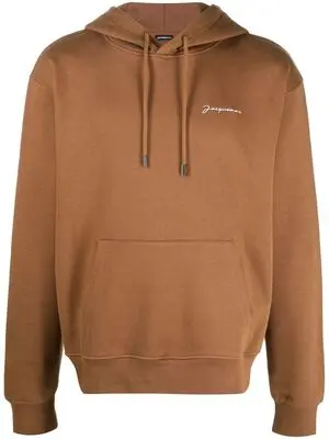Jacquemus Le Sweatshirt Brodé Hoodie - Brown