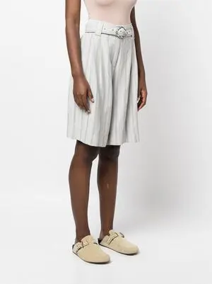 GANNI Striped Knee-length Shorts
