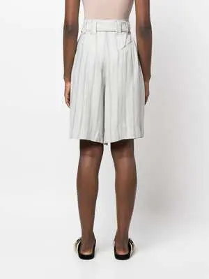 GANNI Striped Knee-length Shorts