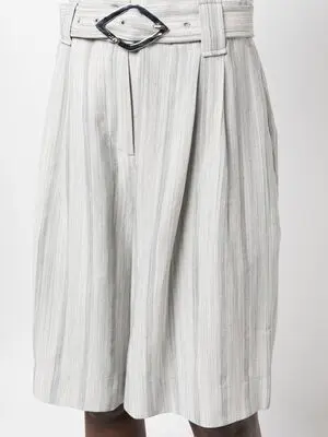 GANNI Striped Knee-length Shorts