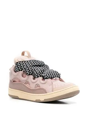 LANVIN Lace-up Low-top Sneakers - Pink