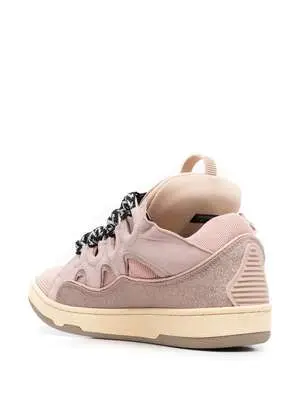 LANVIN Lace-up Low-top Sneakers - Pink