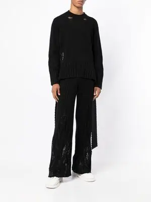 DION LEE Distressed-finish Knitted Jumper