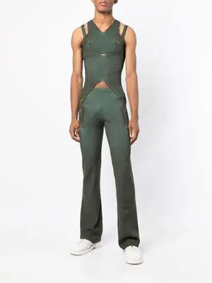 DION LEE Lock Slit-detail Trousers