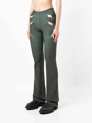 DION LEE Lock Slit-detail Trousers