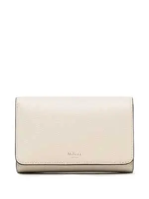 Mulberry Pebbled Logo Lettering Wallet