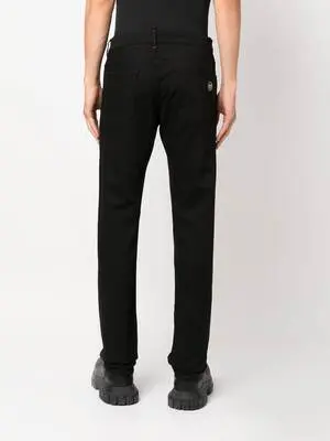 Philipp Plein Straight-leg Jeans With Embroidered Logo
